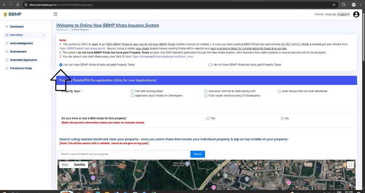 How to Apply for a New SAS Property Tax ID Under GBA (Formerly BBMP) in ...